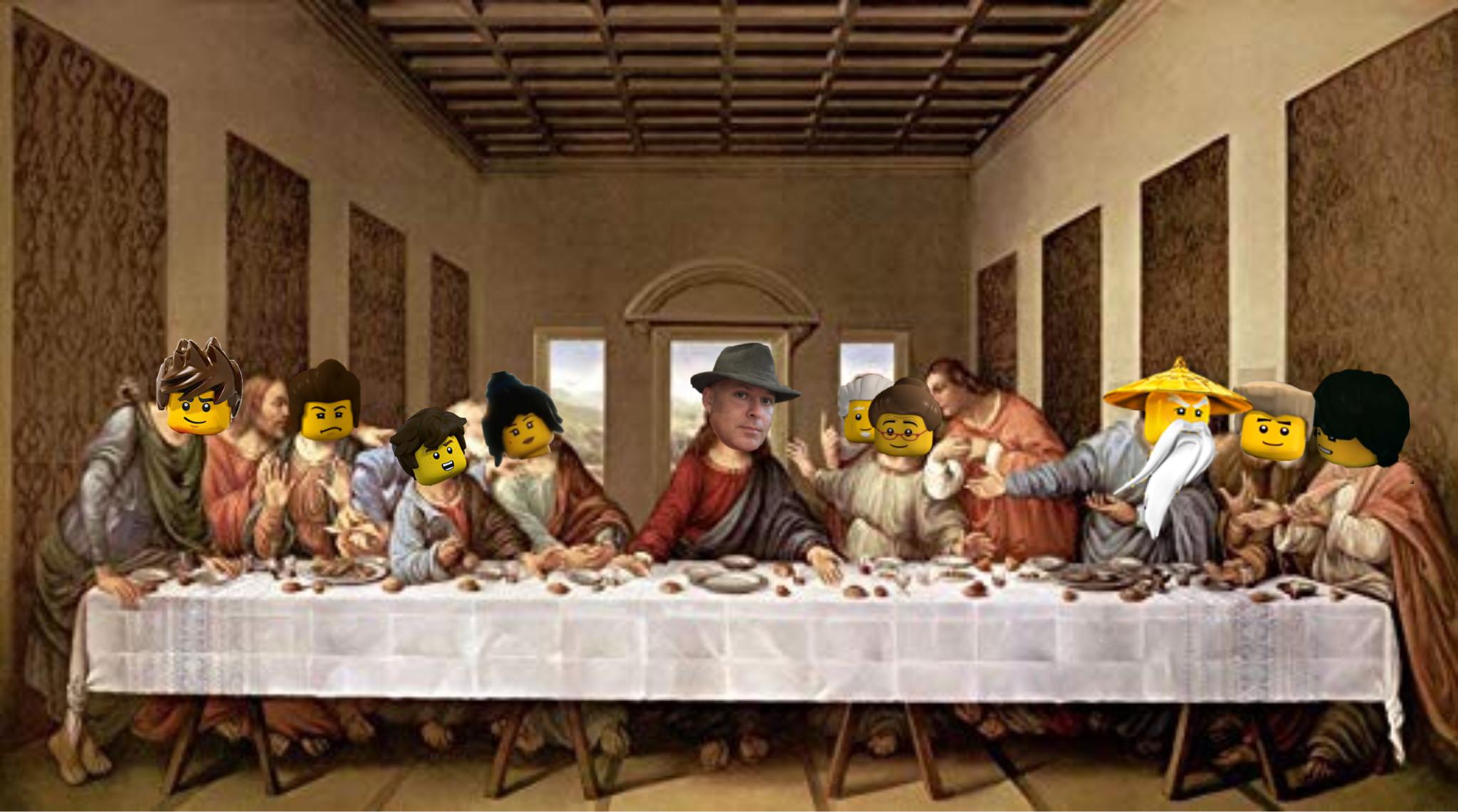 The Last Supper with Ninjago characters (And Tommy) | Scrolller