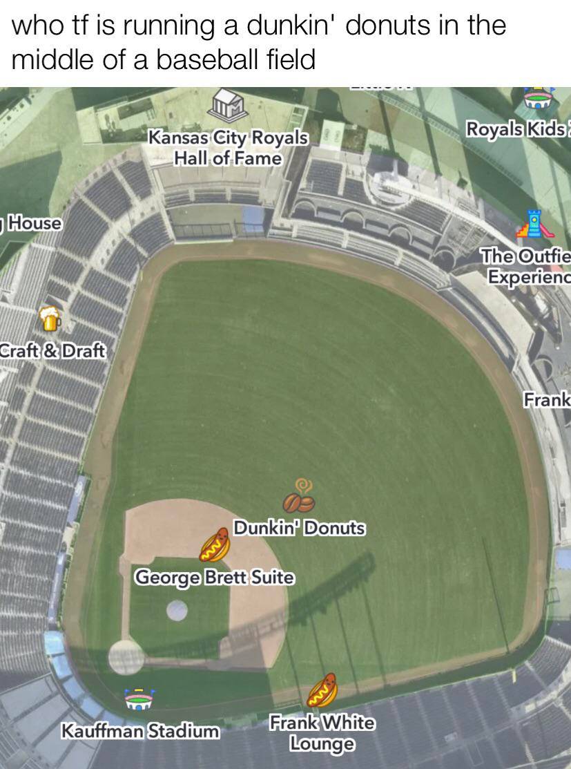 the madlad running a dunkin' donuts in the middle of a field | Scrolller