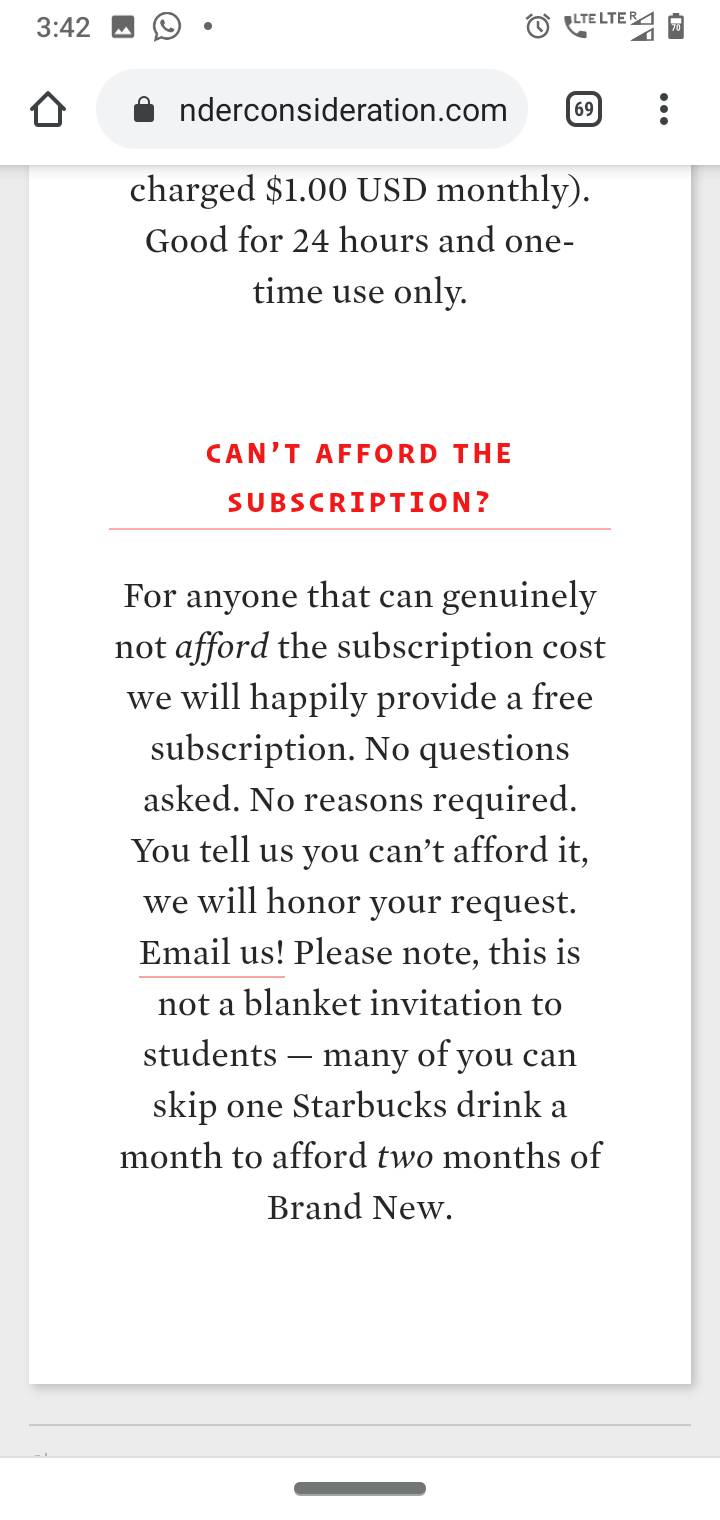 The magazine subscription. | Scrolller