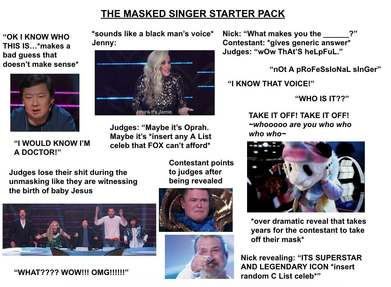 The Masked Singer Starter Pack | Scrolller