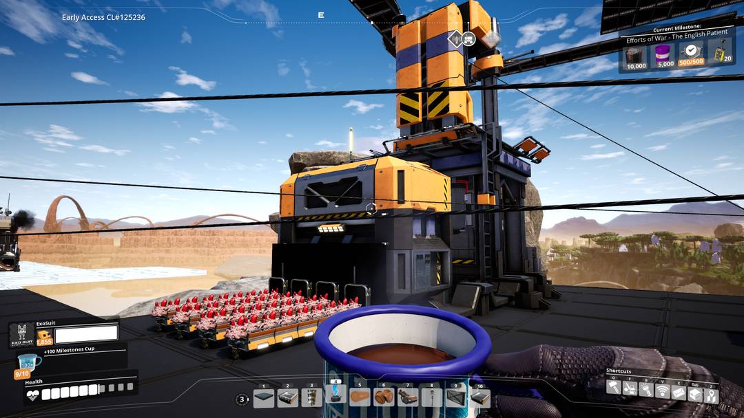 The MK rock miner, 3 times the speed of a mk3 miner. it have 4 output for convey belt. it huge ...