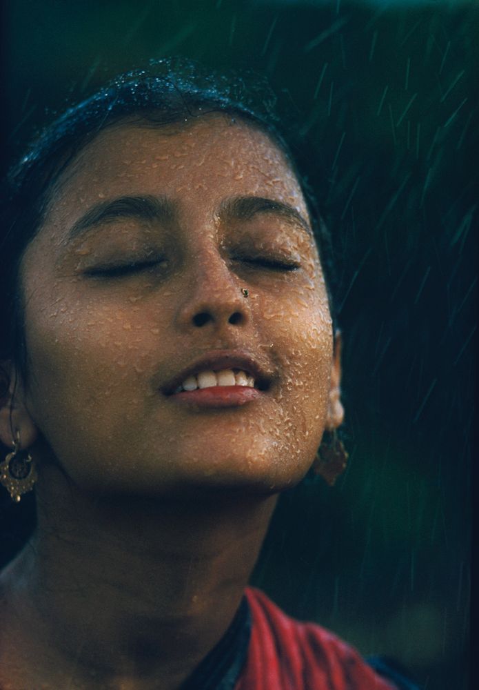 'The Monsoon Girl', Photograph by Brian Brake, 1960, India. | Scrolller