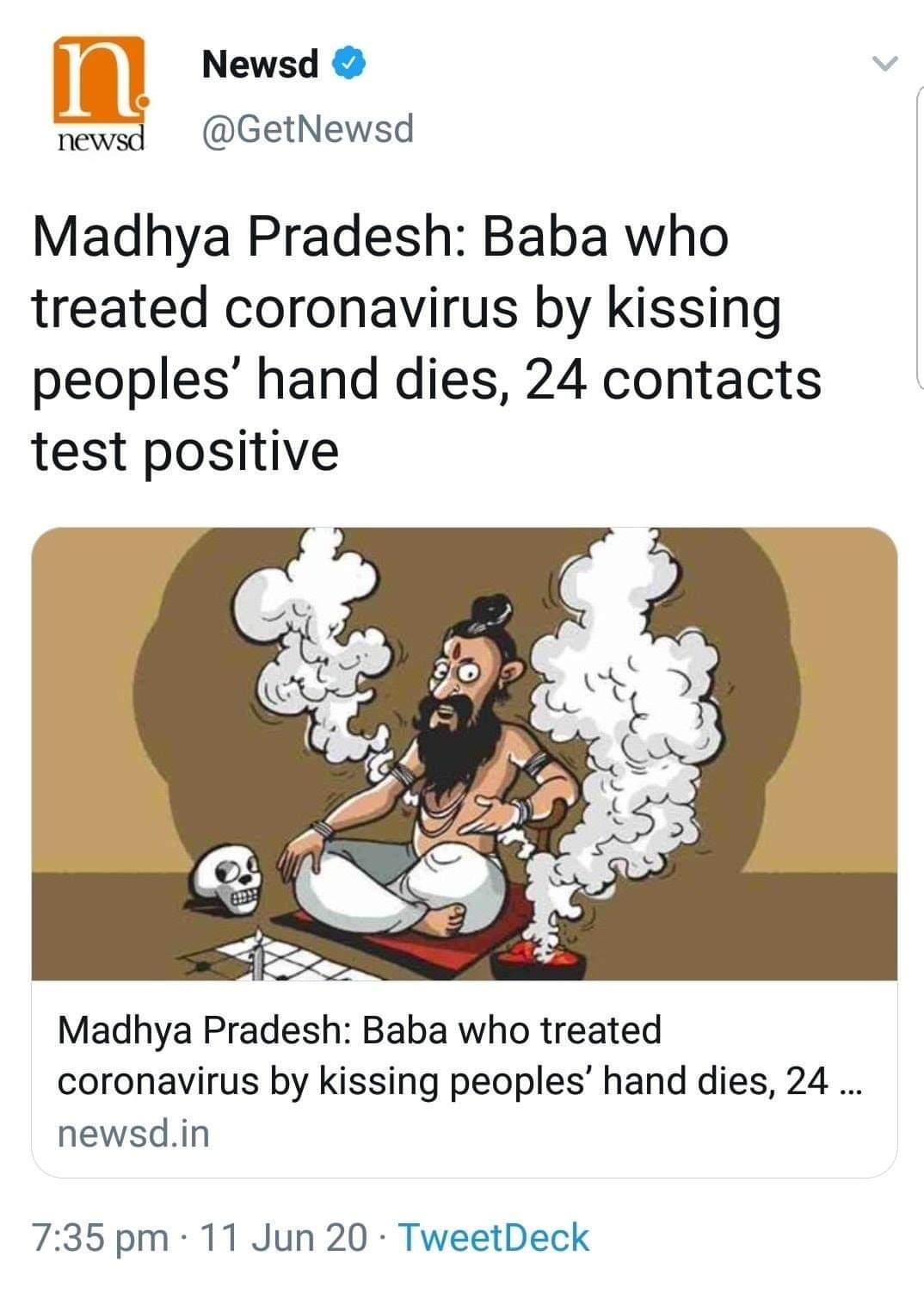 The name of the baba is Aslam baba and see how media depicts him. Media has turned into ...