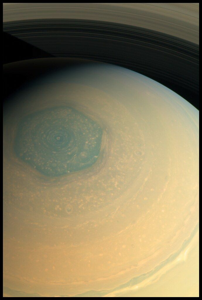 The North Pole of Saturn. | Scrolller