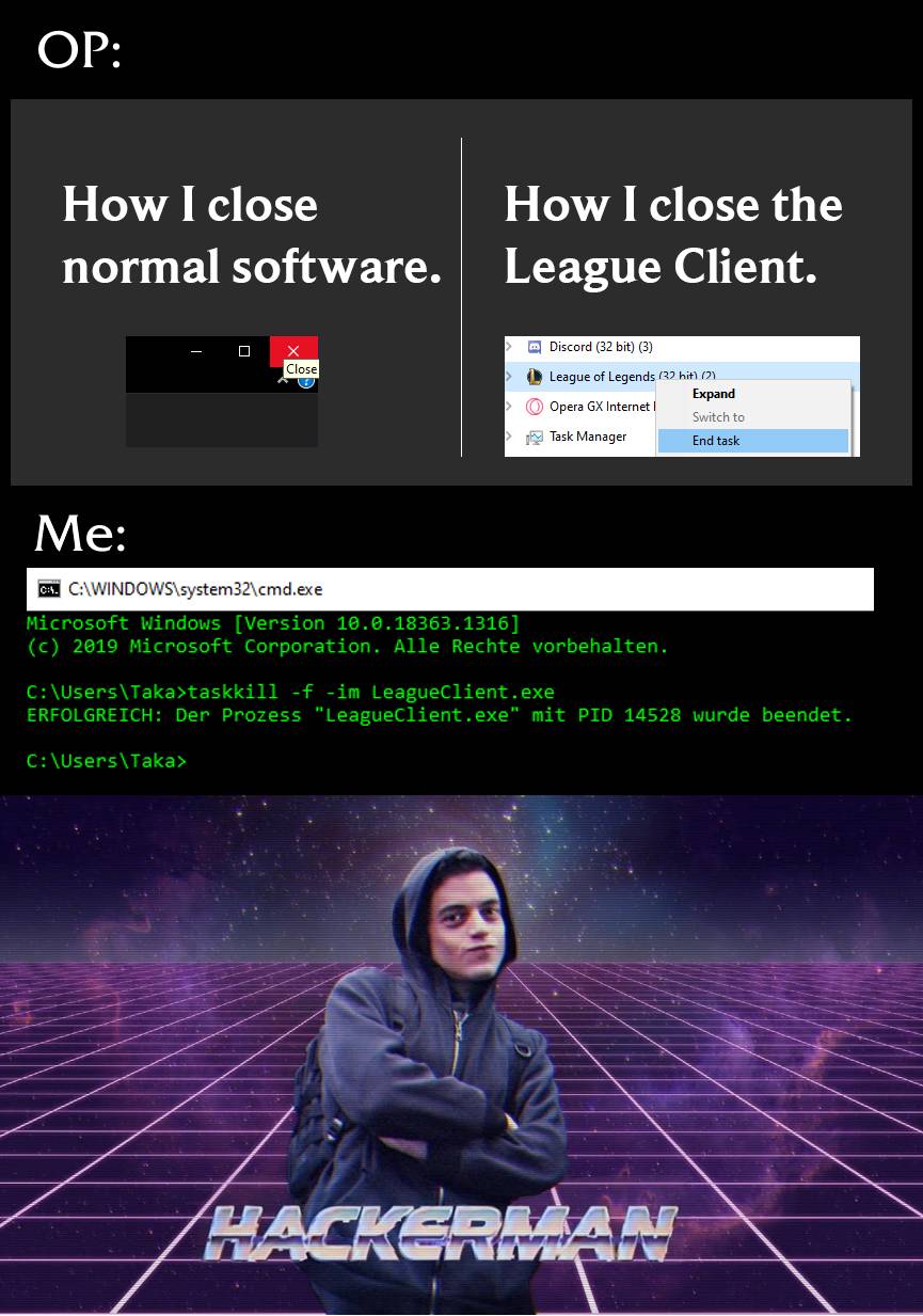 The only correct way to close the client | Scrolller