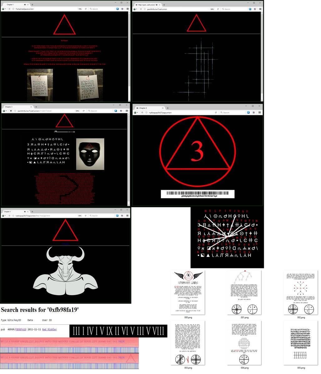 The Red Triangle - Cryptic deep web puzzle. | Scrolller