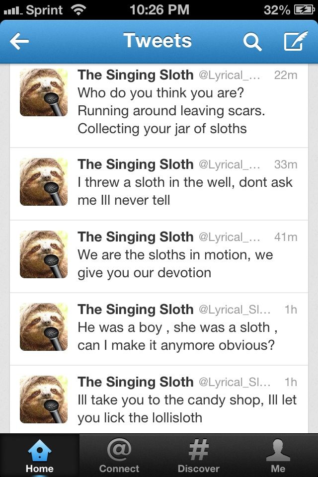 The Singing Sloth | Scrolller