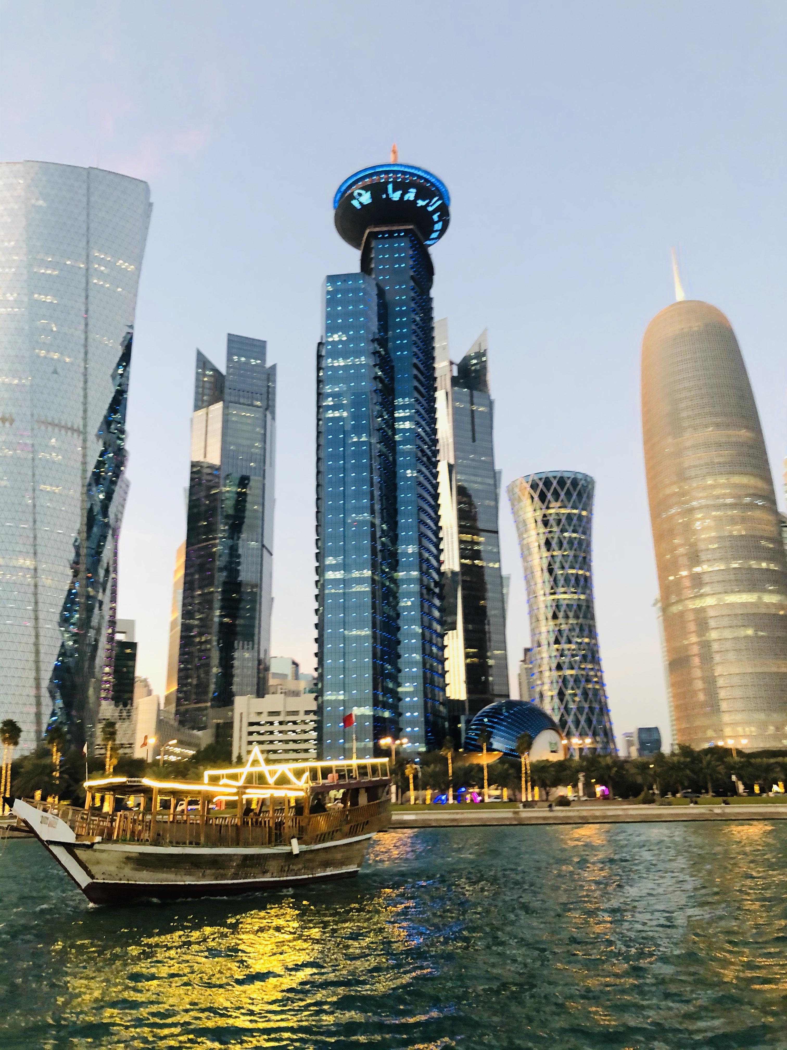 The skyline of Doha, Qatar | Scrolller