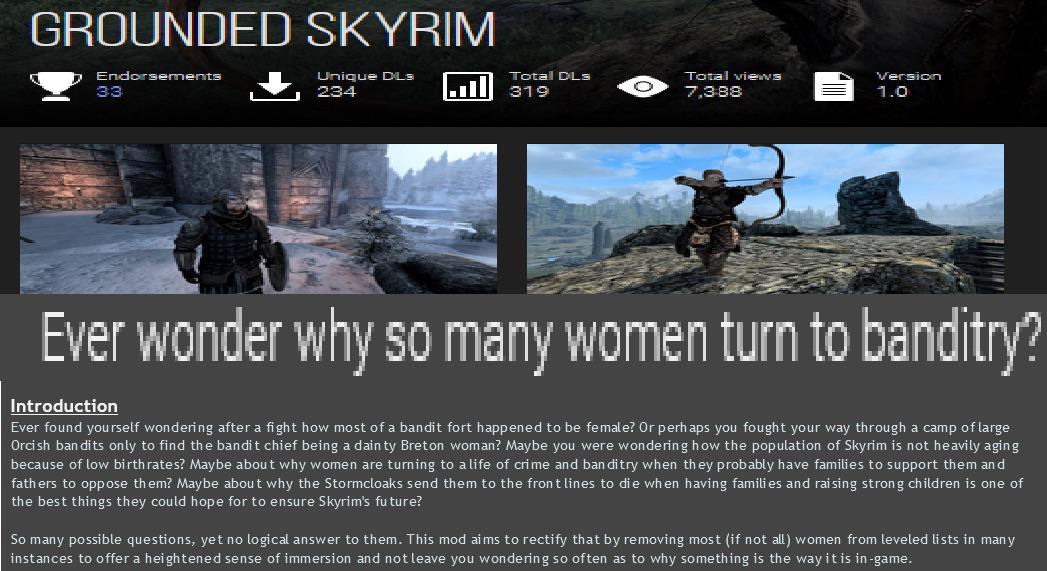 The Skyrim modding community | Scrolller