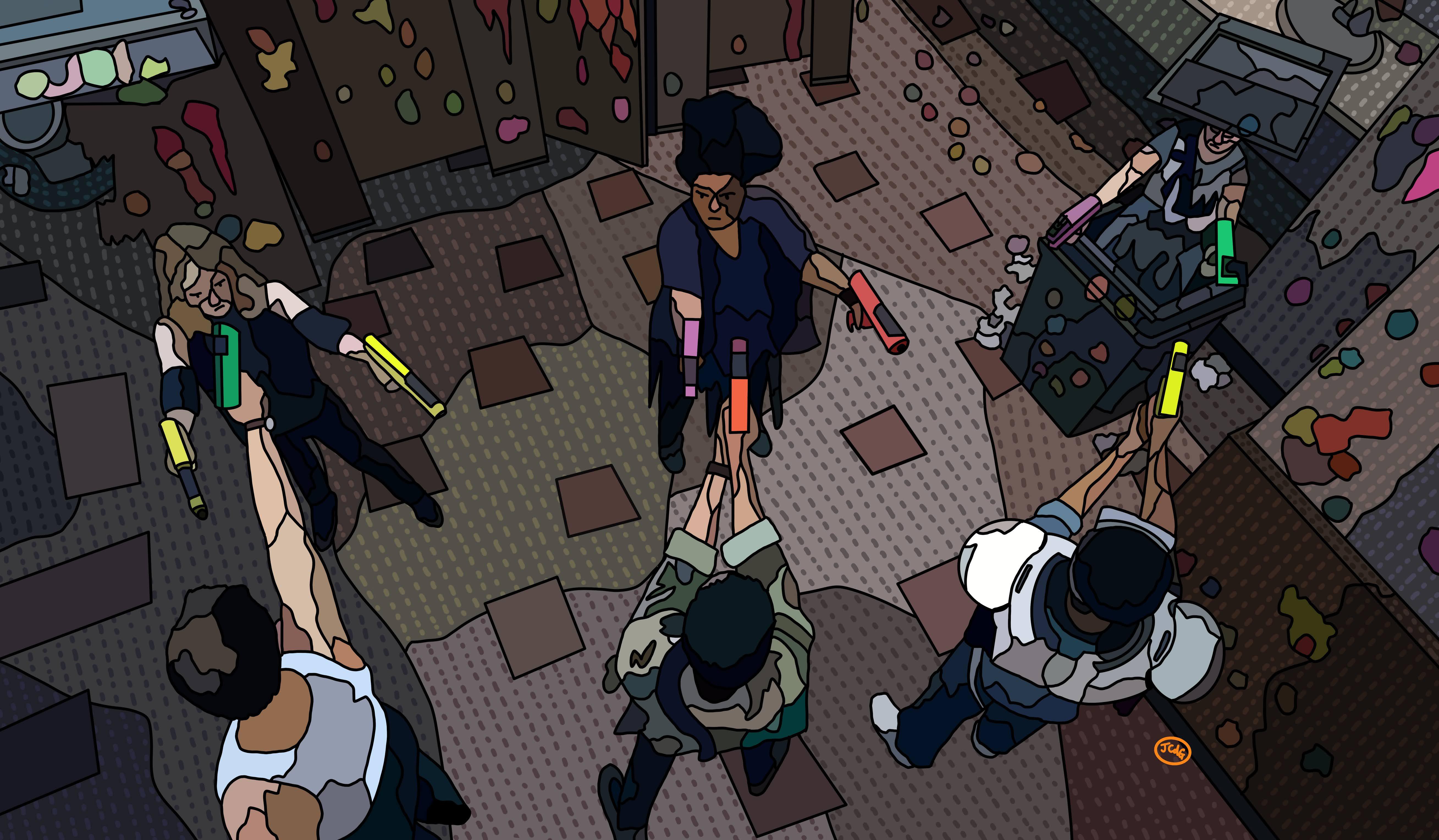 The standoff (art by me) | Scrolller