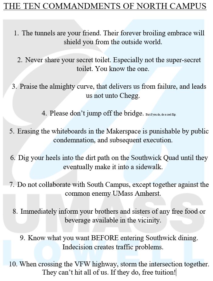 The Ten Commandments of North Campus | Scrolller