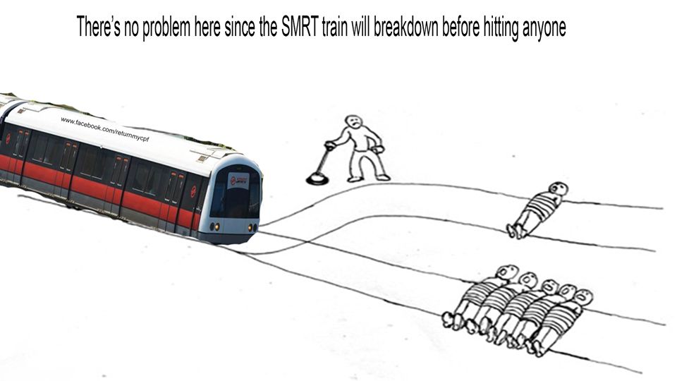 The trolley problem sg edition | Scrolller