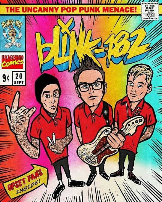 The Uncanny Blink 182 Amazing Artwork By Luca Schiavo Scrolller