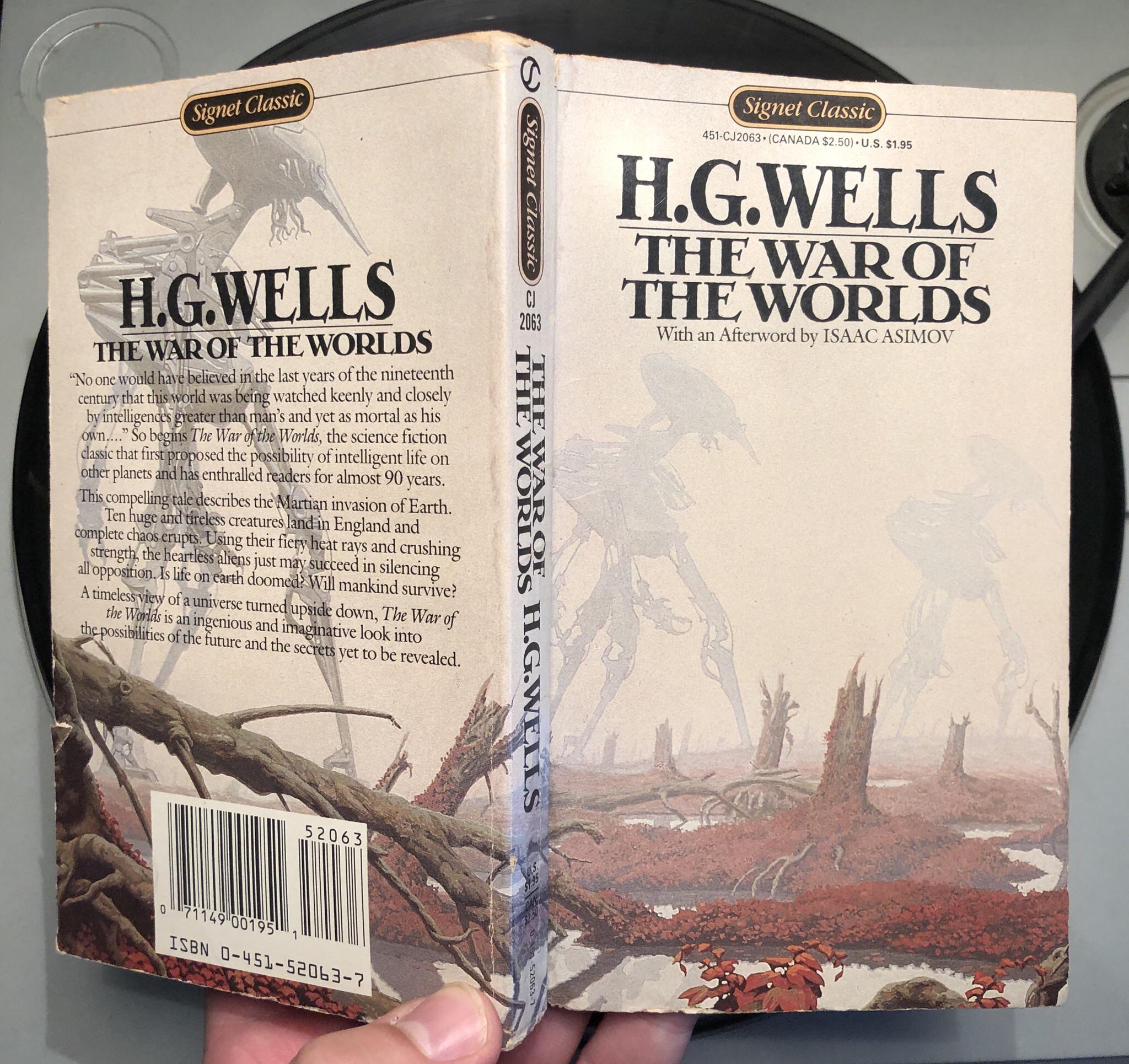 The War of the Worlds, H.G. Wells, 1986 Signet edition. Anyone know ...