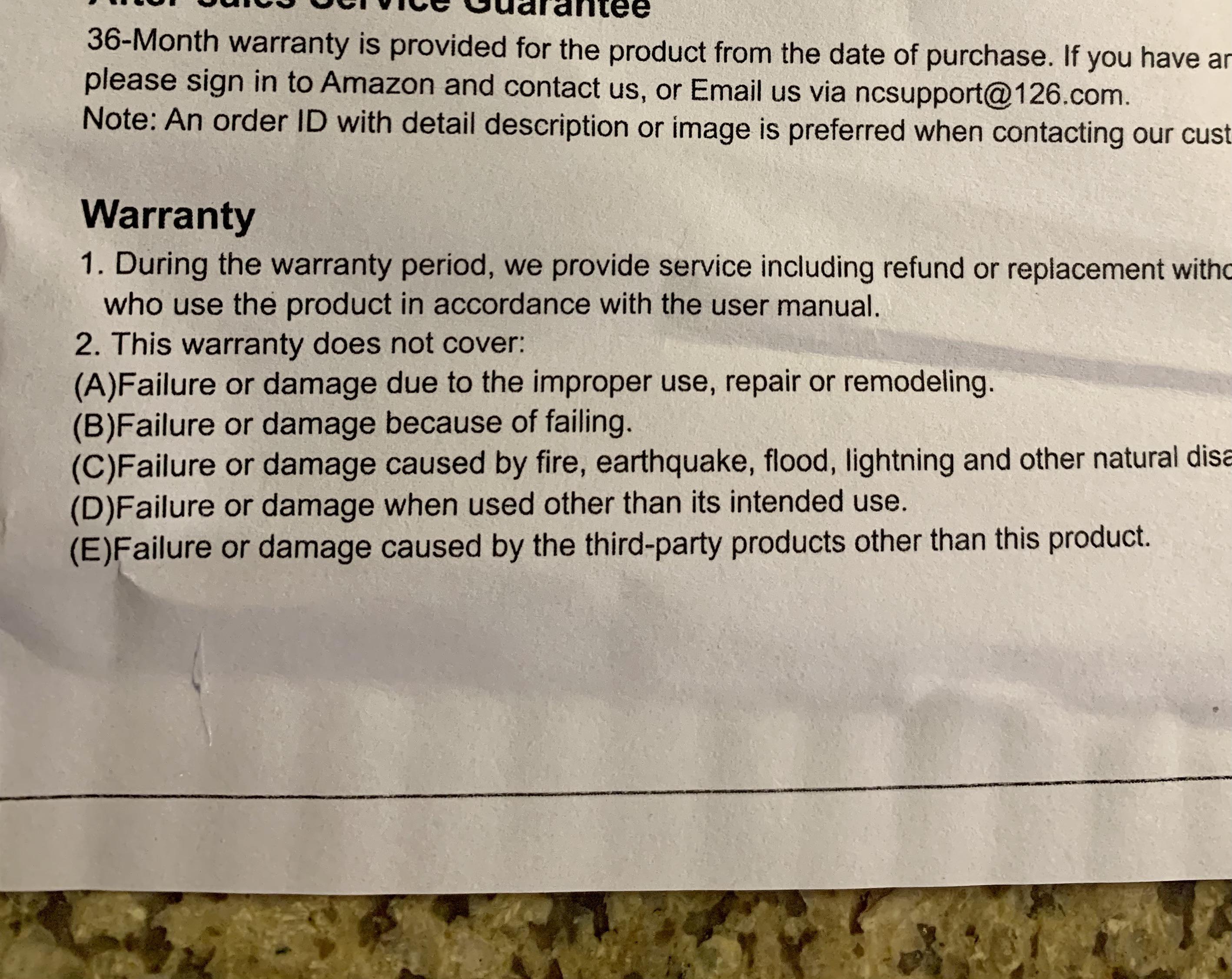 The warranty on this Amazon product doesn’t cover failures due to failing | Scrolller