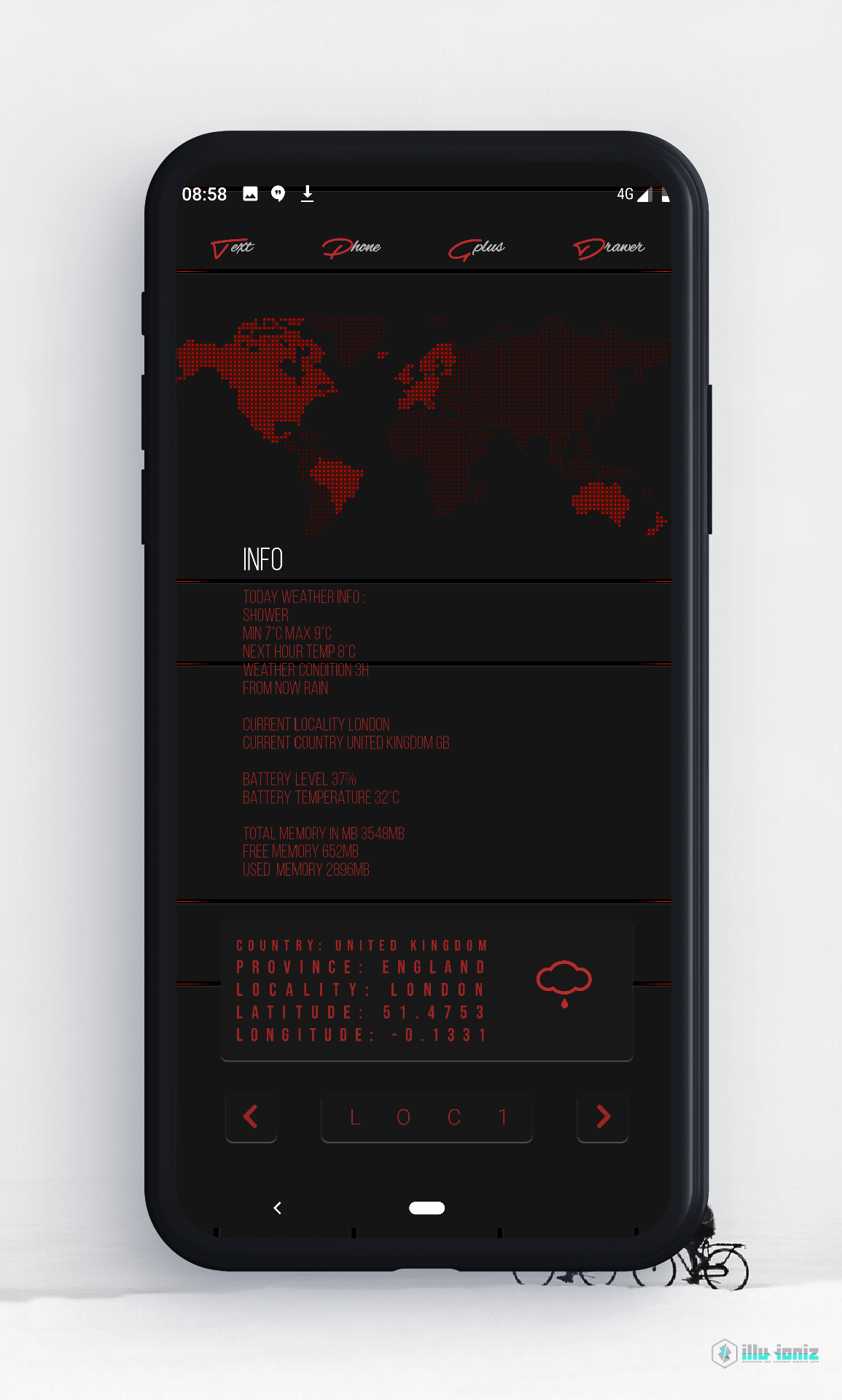 [Theme] Klwp Red Desire | Scrolller
