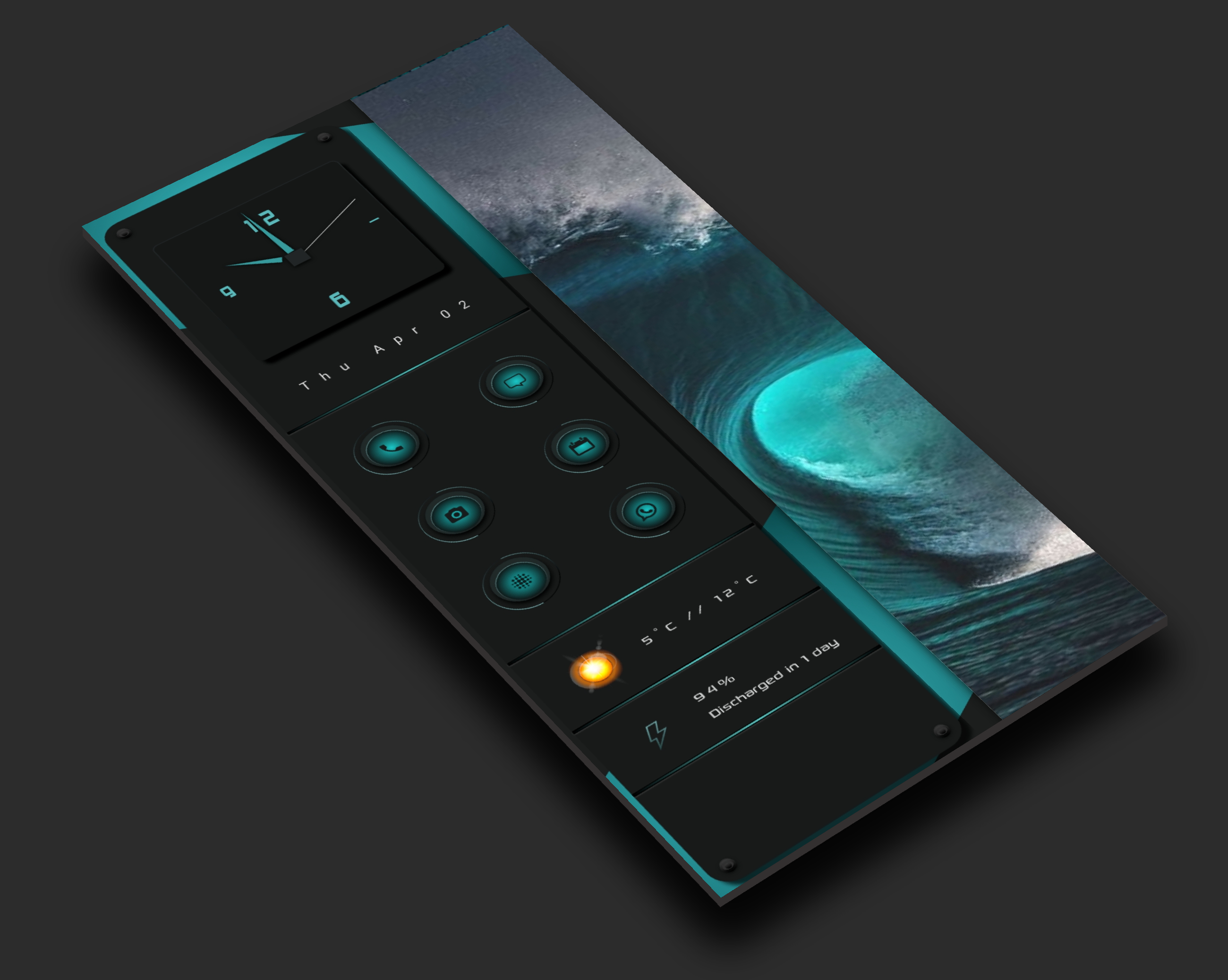 TEAL for klwp | Scrolller