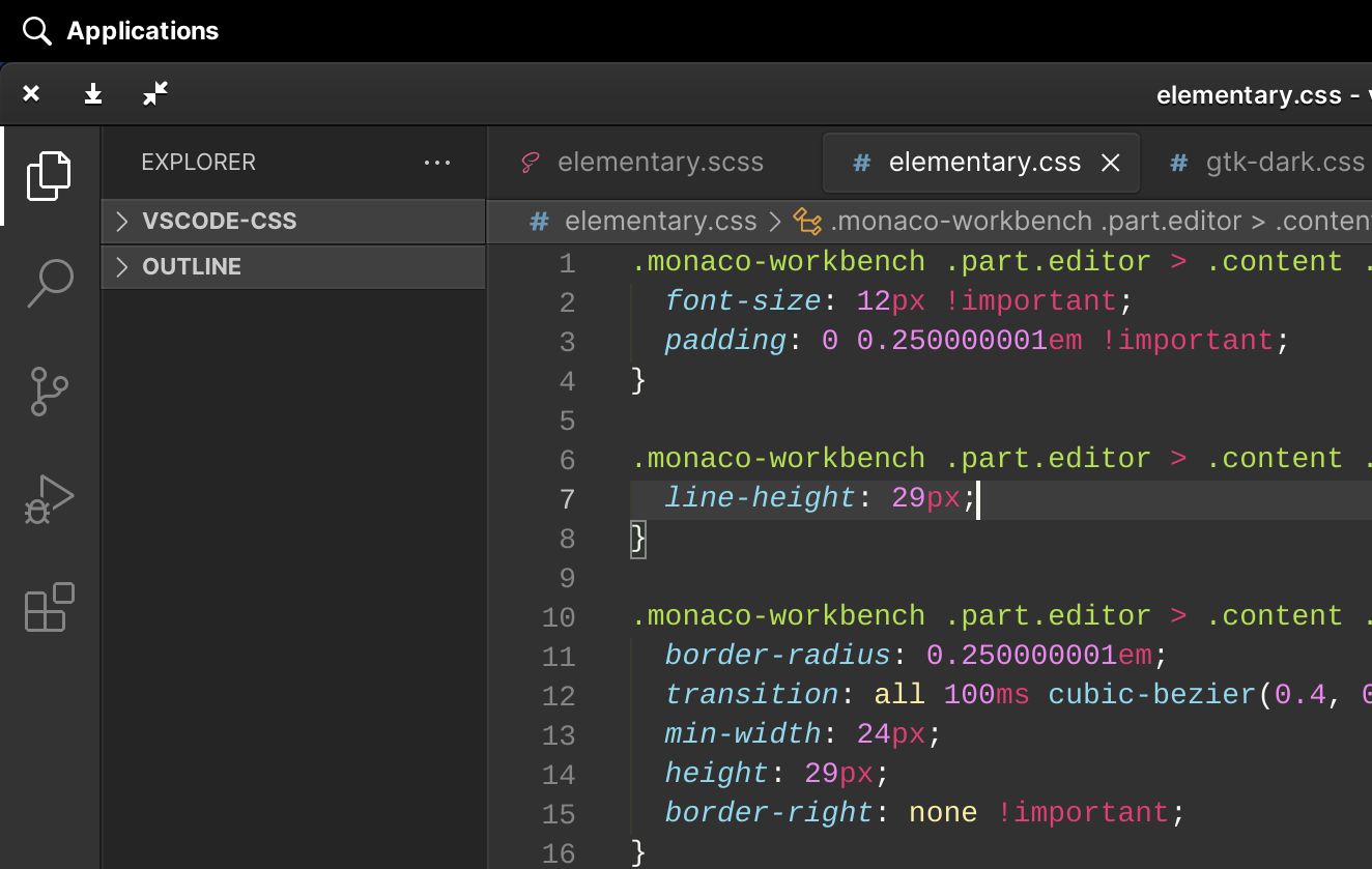 Theming Vs Code To Match Odin With Custom Css Those Tabs Are Beautiful Scrolller