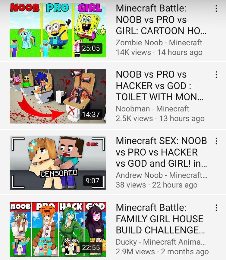 these noob vs pro vs hacker vs god videos | Scrolller