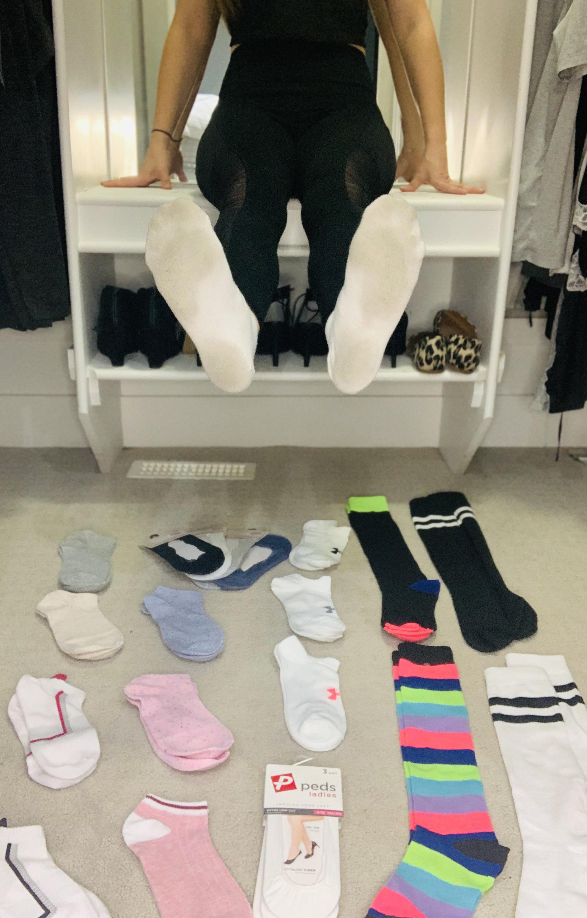 These socks are nasty. Who wants to help me pick out a new pair? | Scrolller