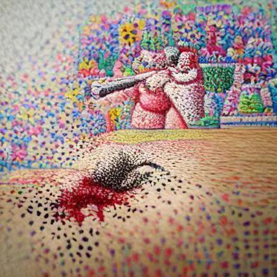 These violent delights have violent ends: A pointillism nightmare | Scrolller