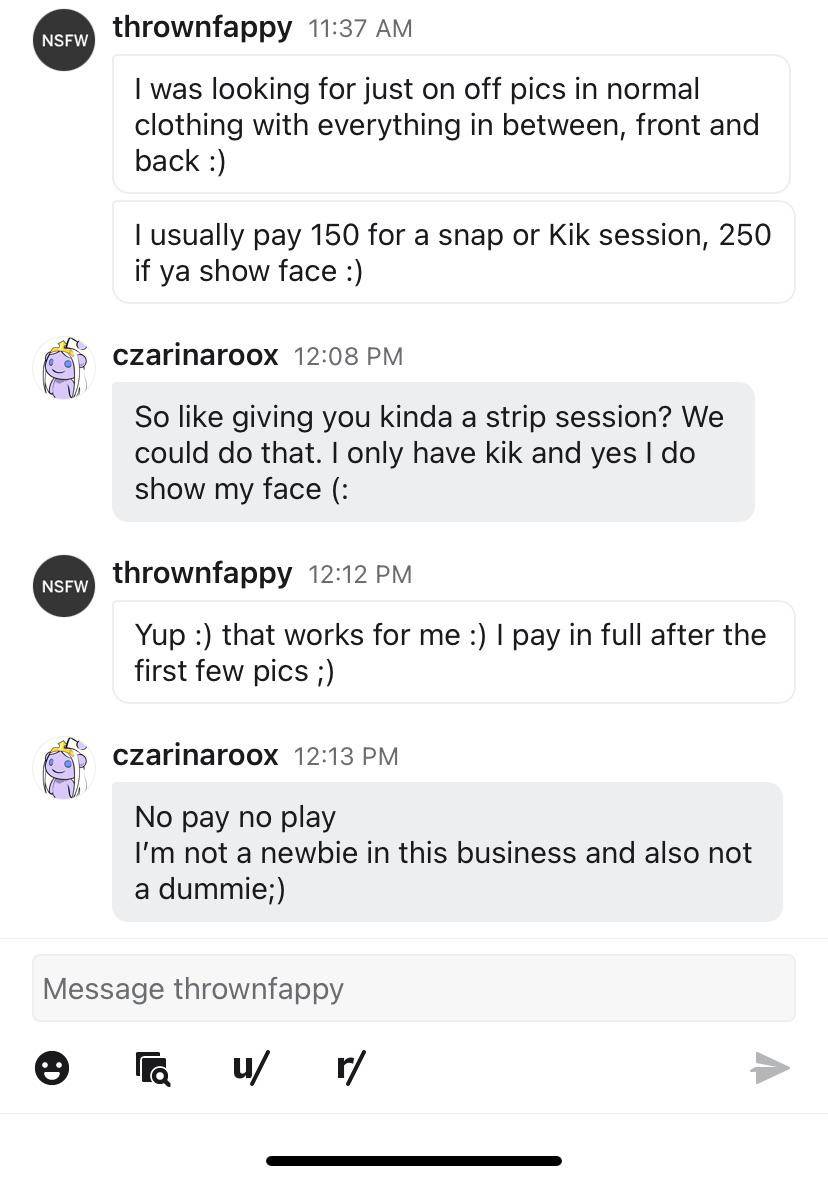 They’ll never stop trying to get a free load. Never send something before you got your payment ...