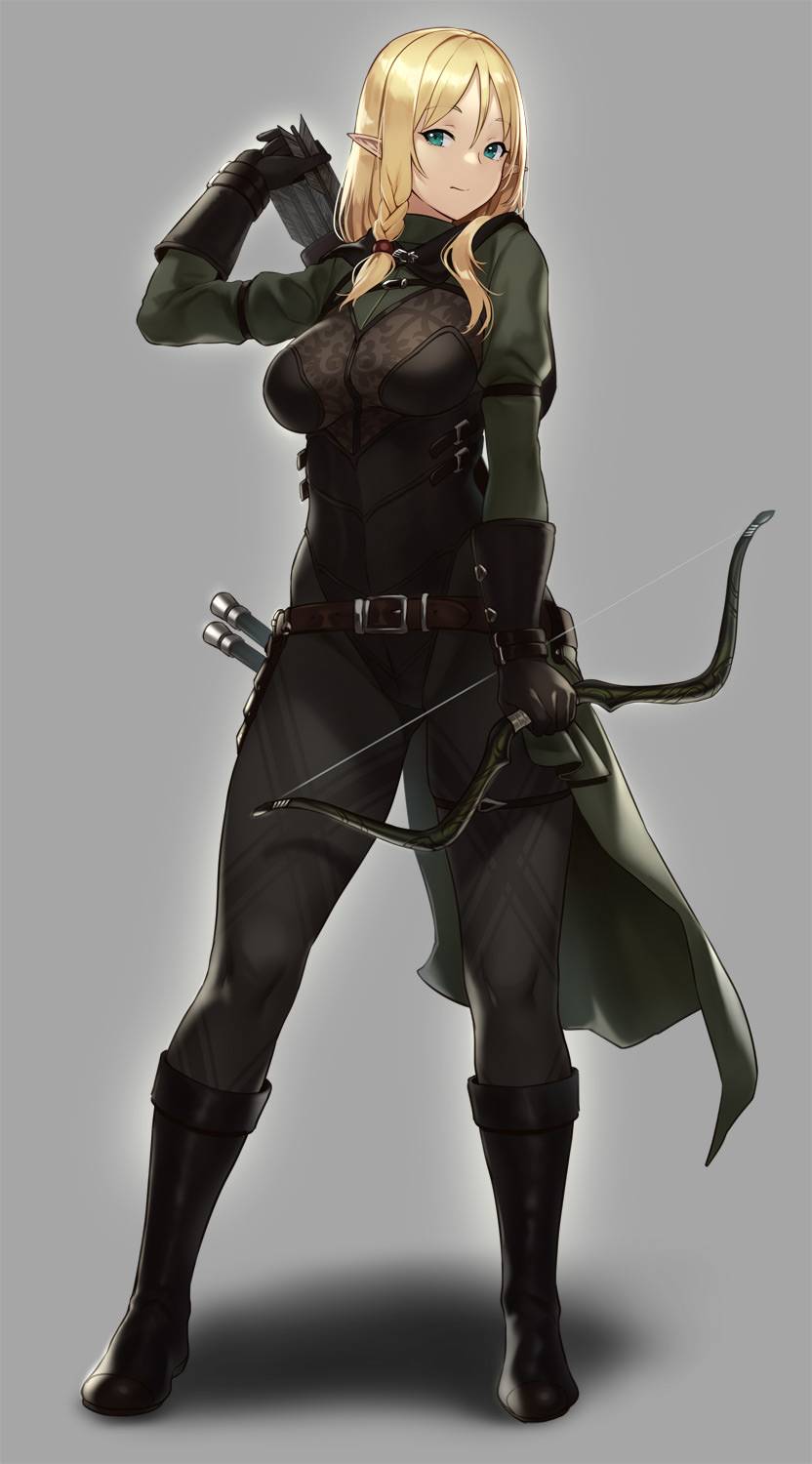 Thicc Elf archer in a bodysuit | Scrolller