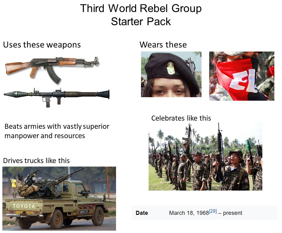 Third World Rebel Group Starter Pack | Scrolller