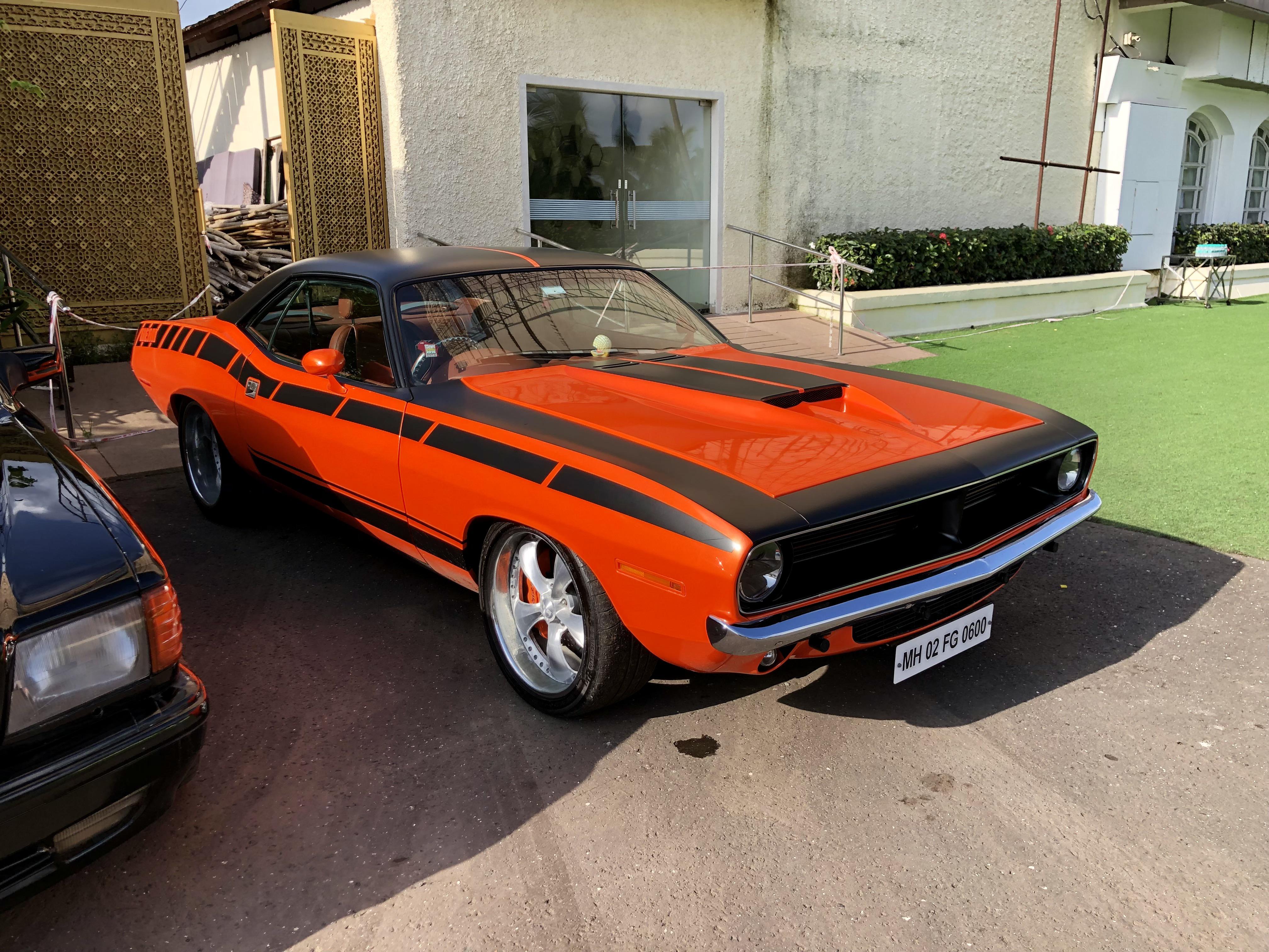 This Barracuda at a modern classic car meet | Scrolller