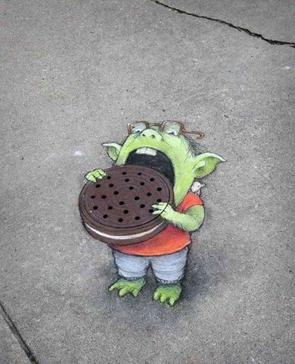 This cute little guy eating a cookie | Scrolller