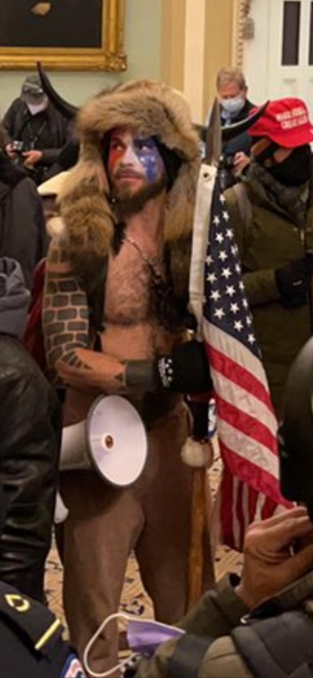 This guy in the Capitol Building riots | Scrolller