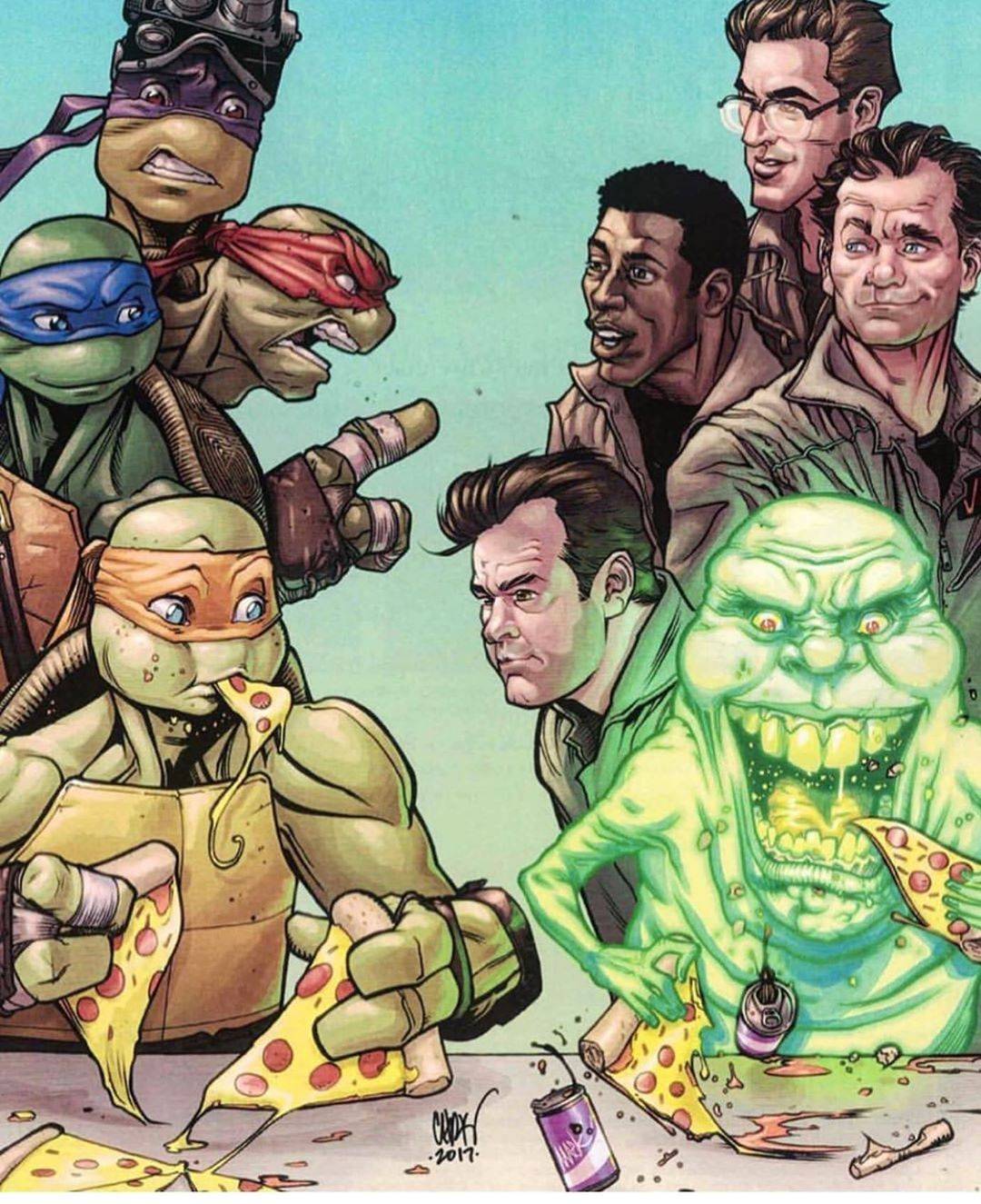 This is amazing art. Tmnt ghostbusters Cross ove | Scrolller
