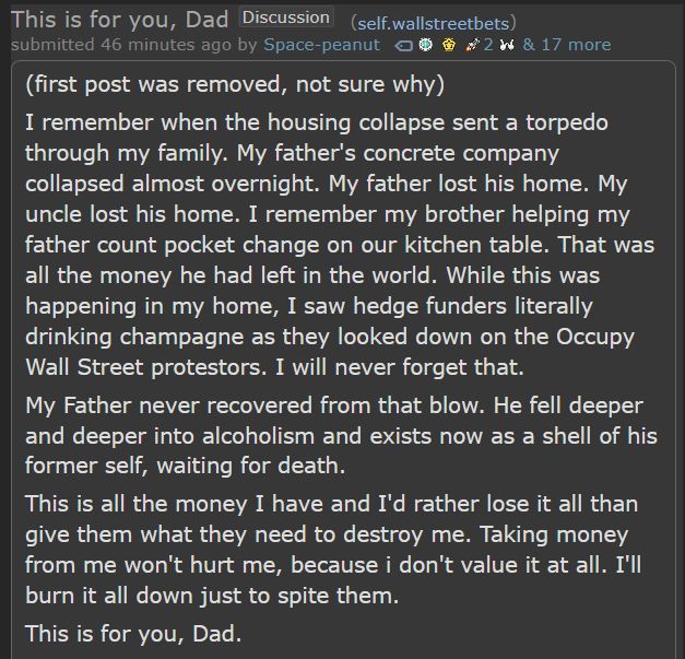 This is for you, Dad. | Scrolller