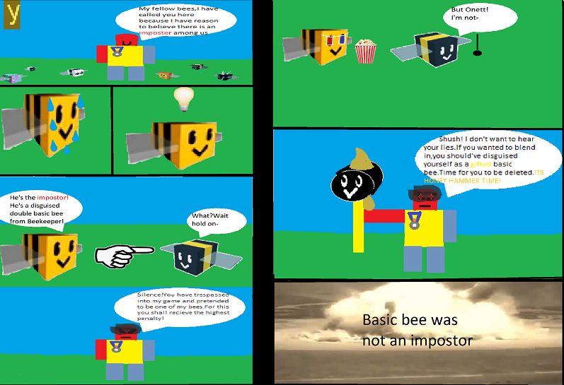 This is how Among Us in Bee Swarm Sim would look like | Scrolller