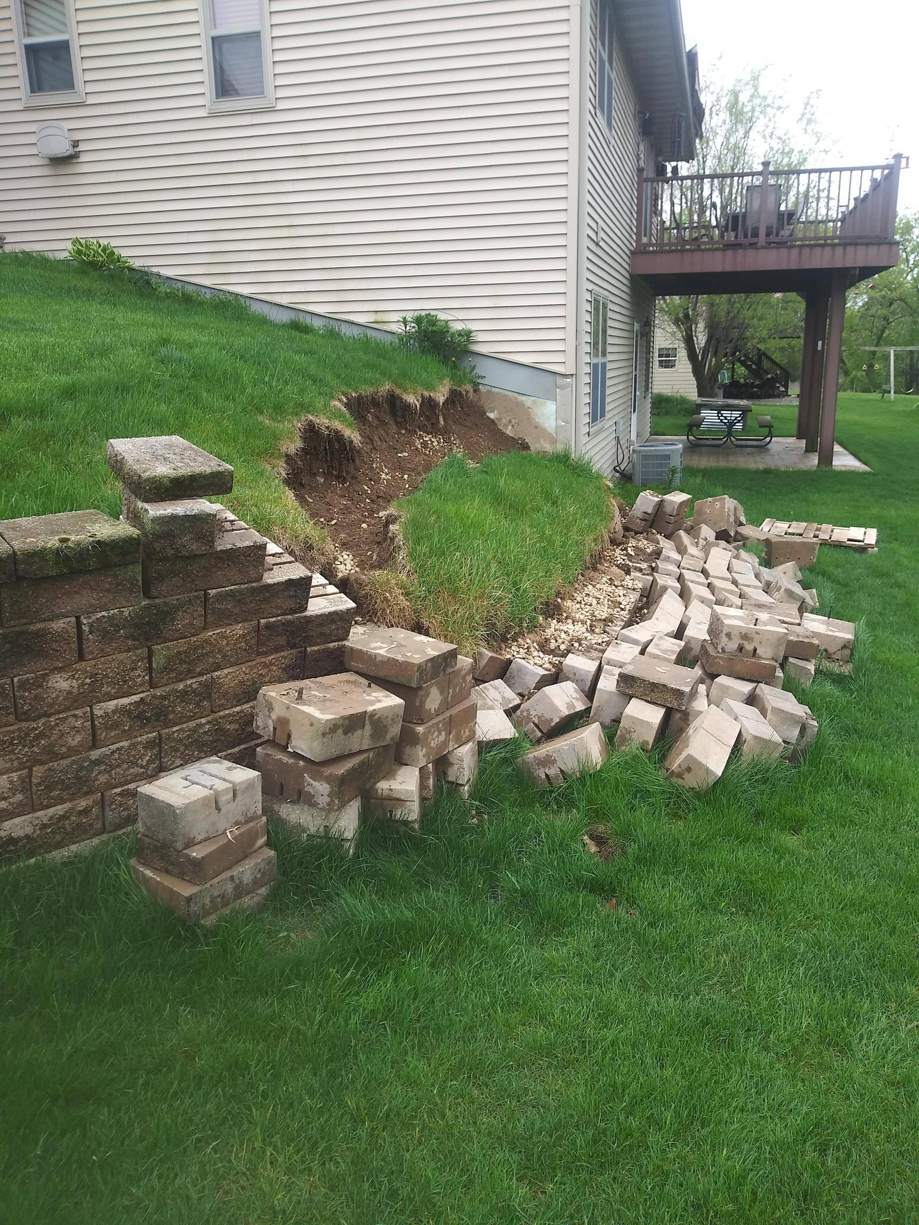 This is what happens when you don't build retaining walls correctly. | Scrolller