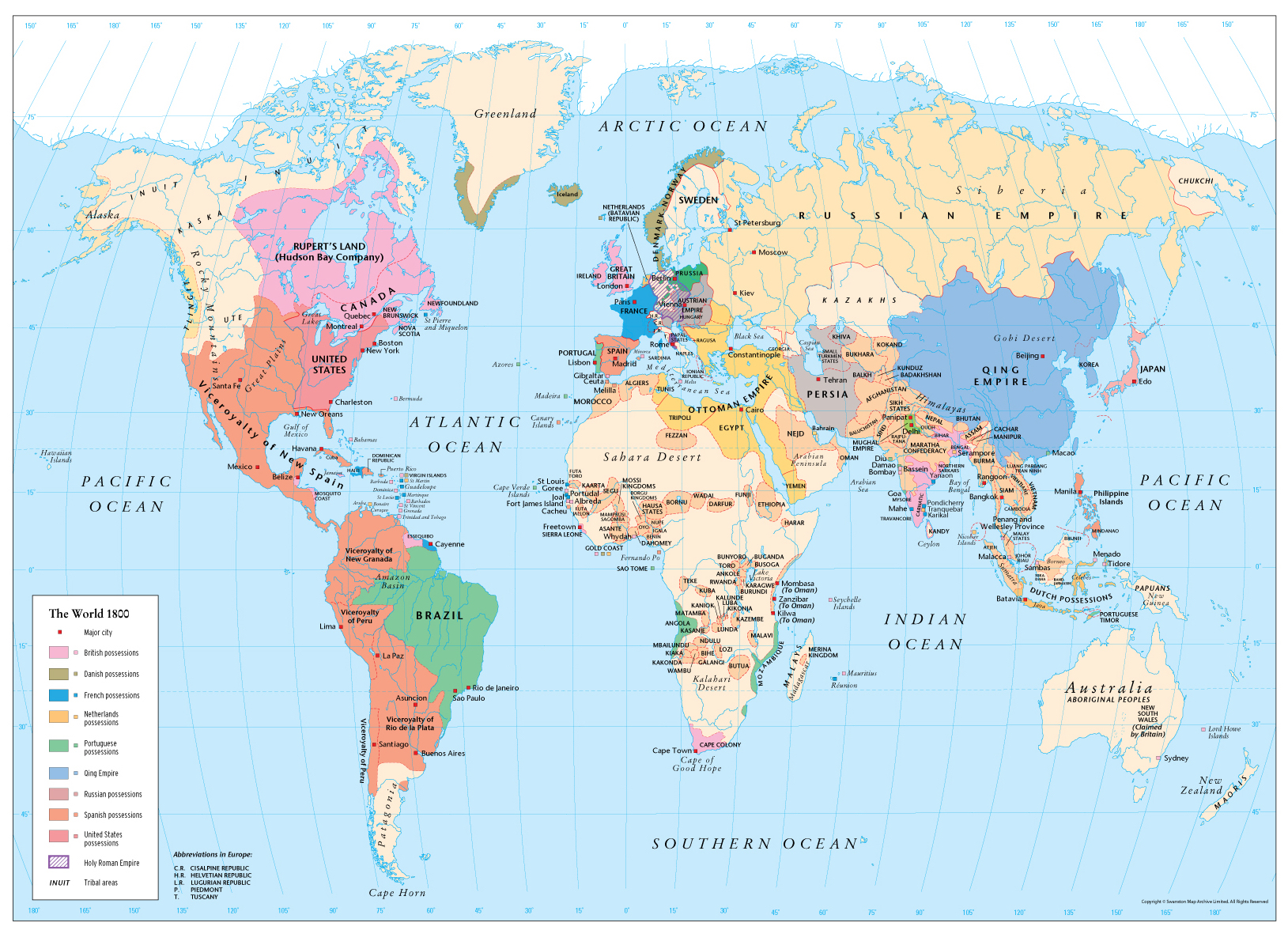 this map of the world in the 1800s | Scrolller