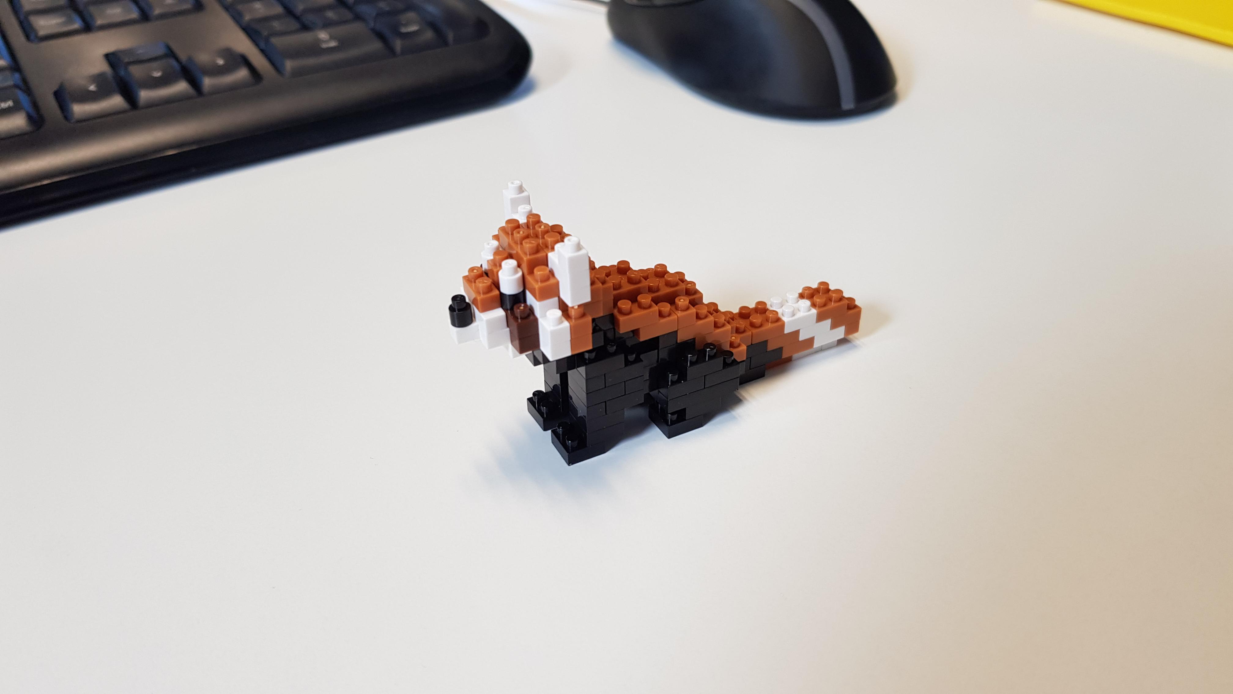 This nanoblock red panda I built today! | Scrolller