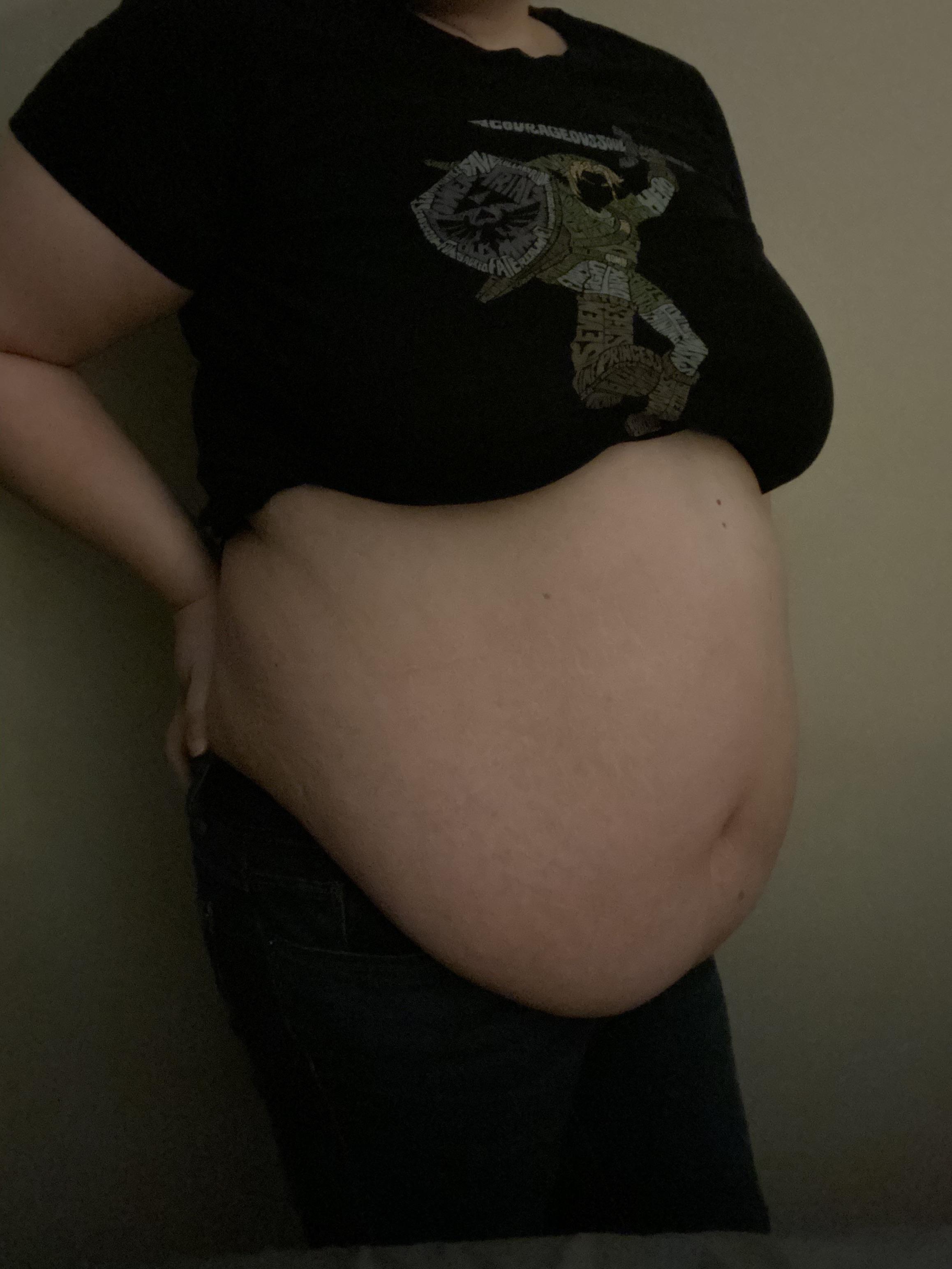 This outfit was loose on me 7 months ago. Now I can’t get my shirt nor jeans to go over this ...