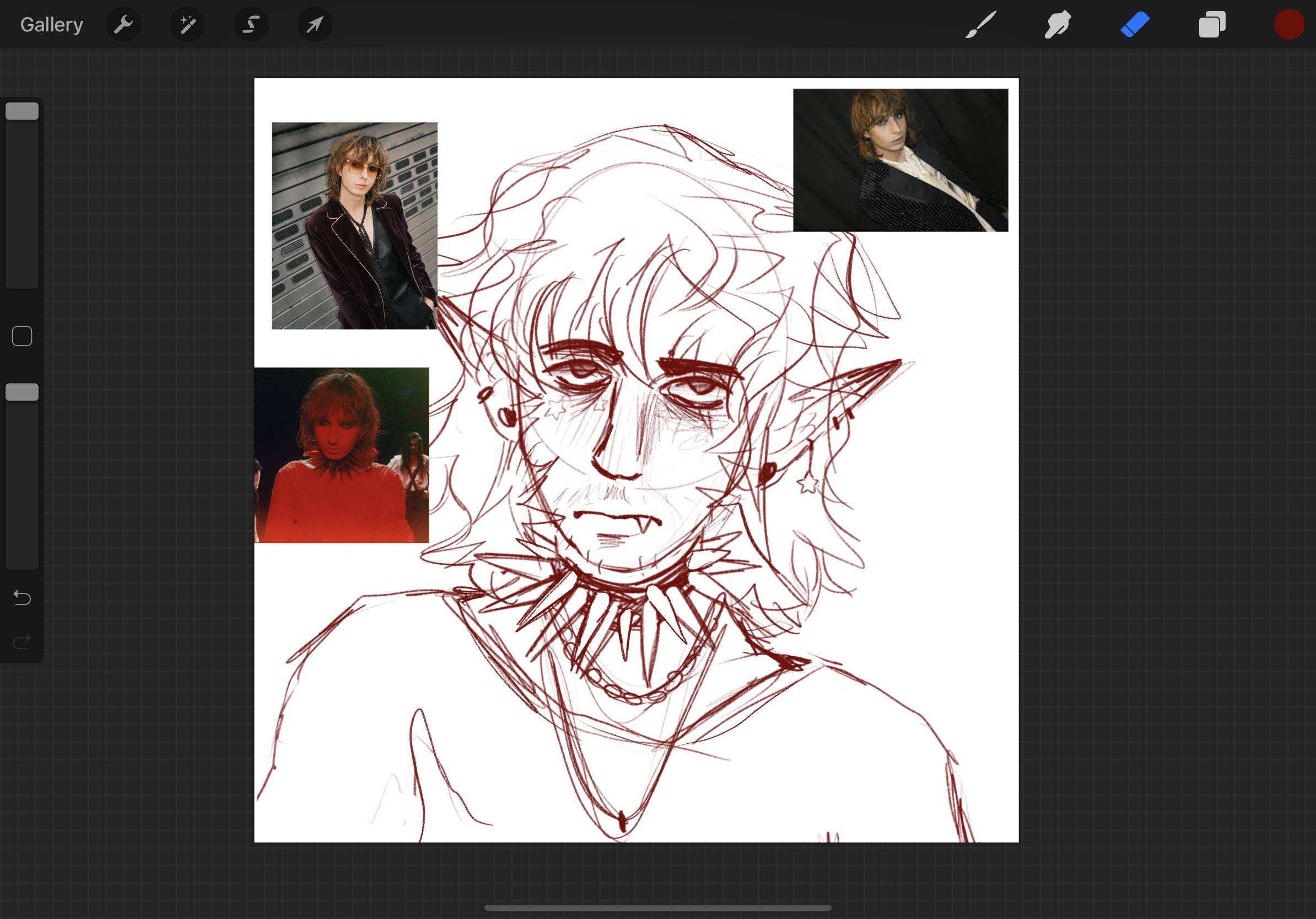 thomas fanart in progress ! 🩸gave him a vampire vibe heh | Scrolller