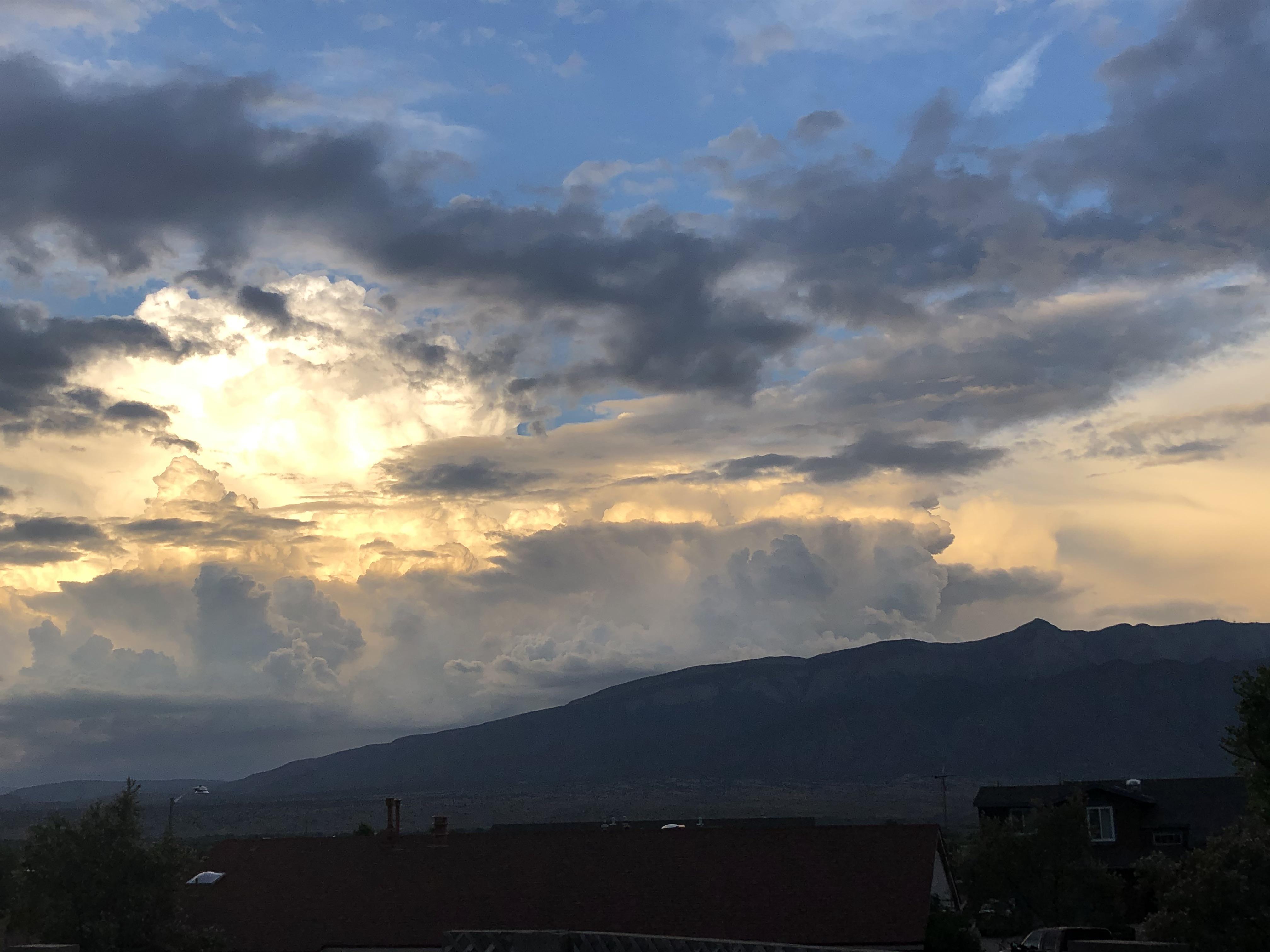Thought theses clouds looked pretty to the north. | Scrolller