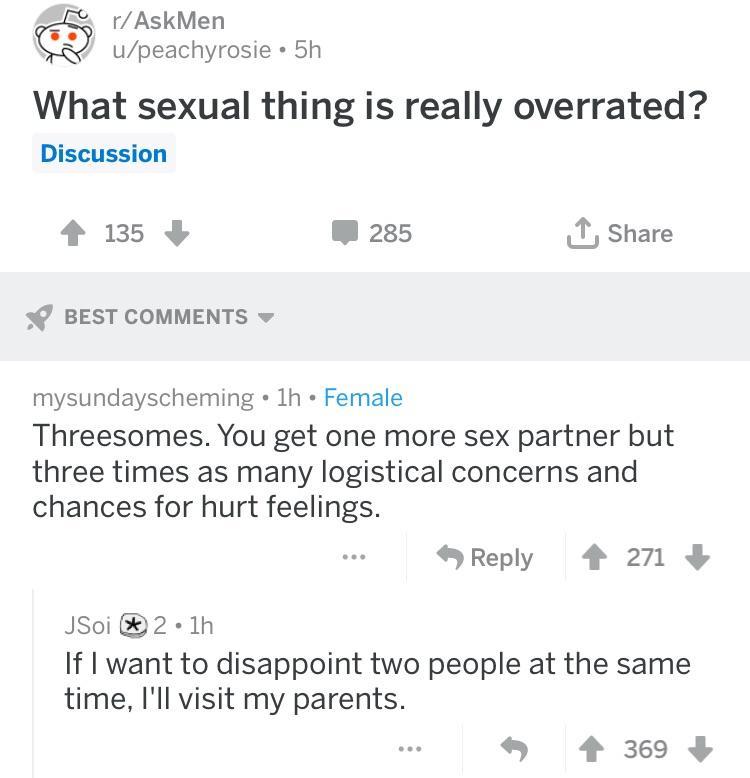 Thoughts on a threesome | Scrolller