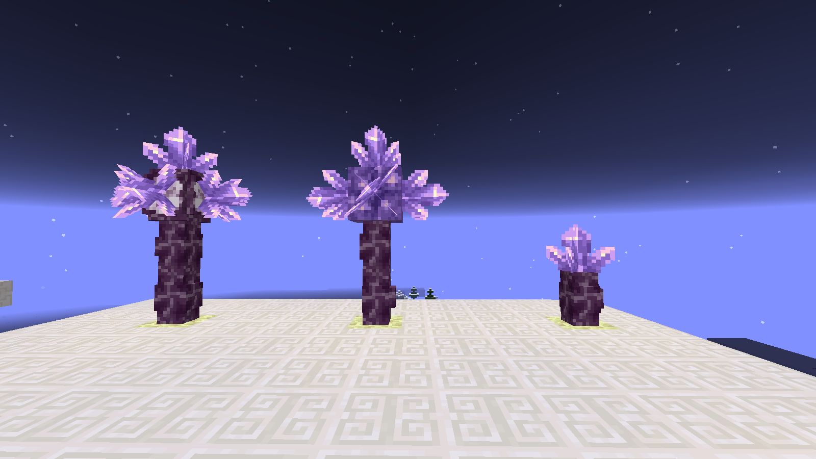 Three Alien Looking Plant Designs Using The New Amethyst Blocks Scrolller