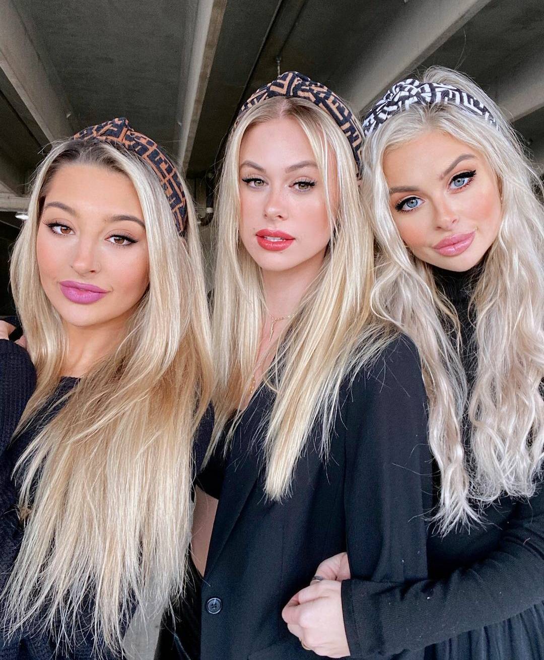 Three blondes in black... | Scrolller