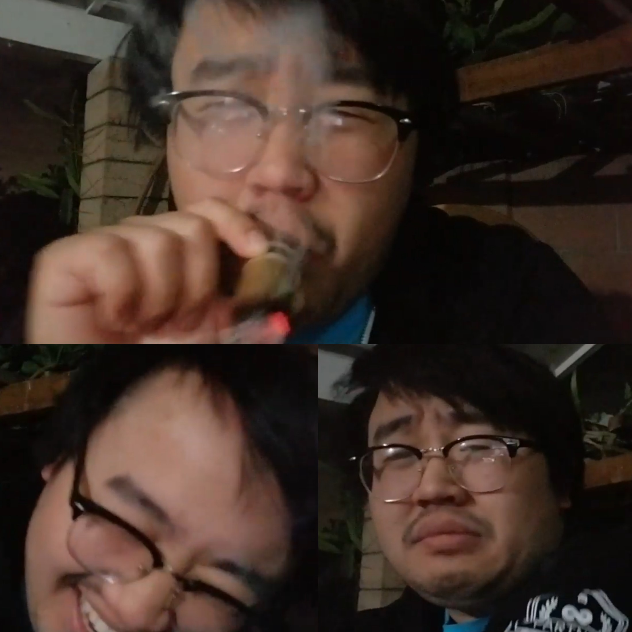 Three stages of smoking | Scrolller