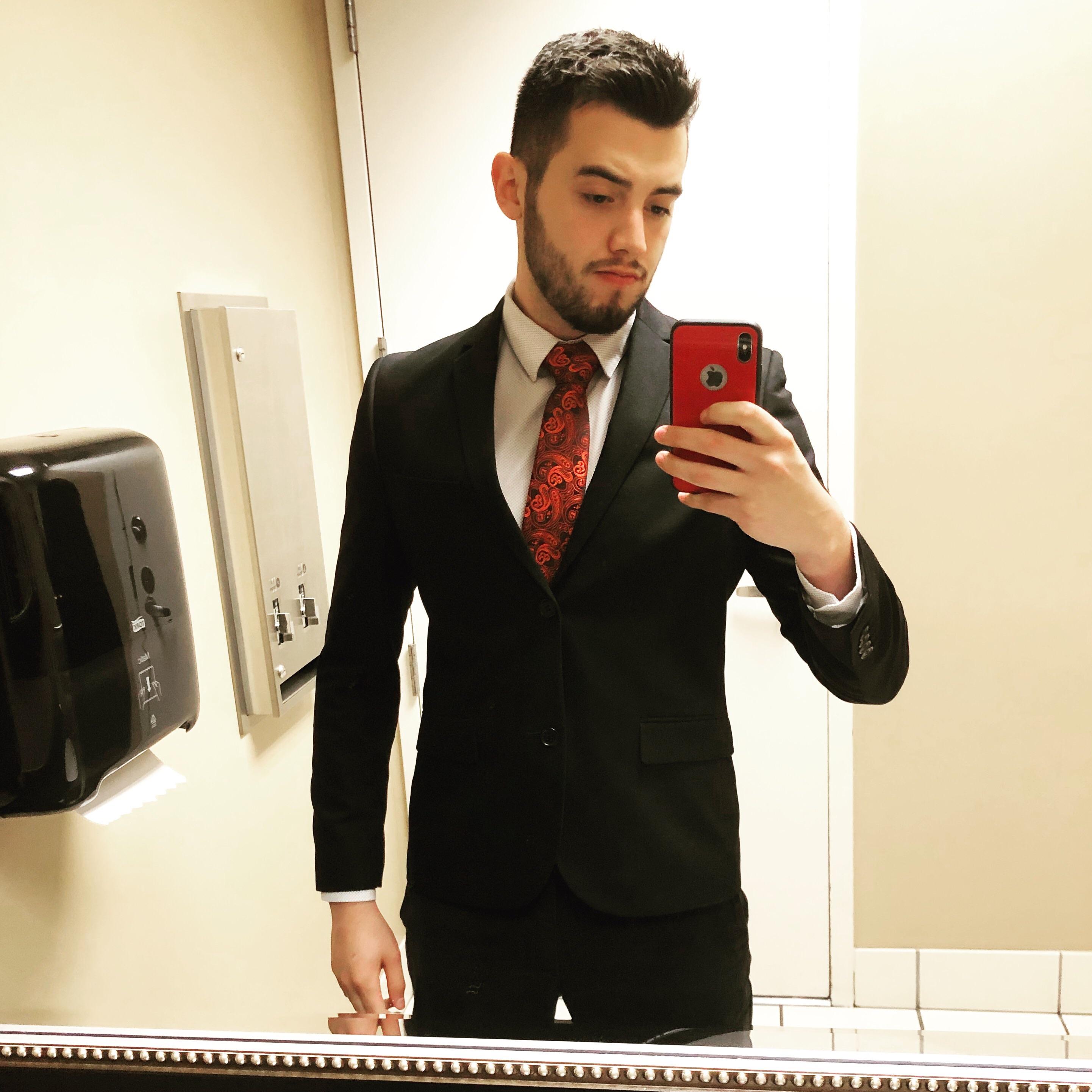 Throwback to my interview last month, for my first post-undergrad job. I start the week after ...