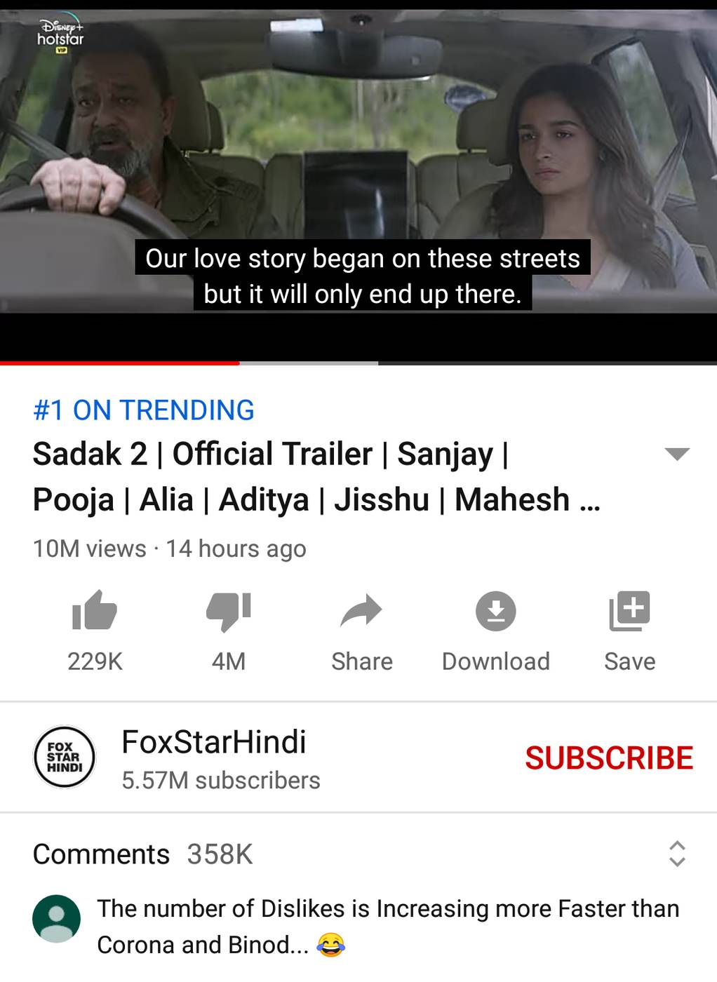 TIL: It took 2 days for 'YouTube Rewind 2018'(Most Disliked video ever) to reach 4 mn Dislikes ...