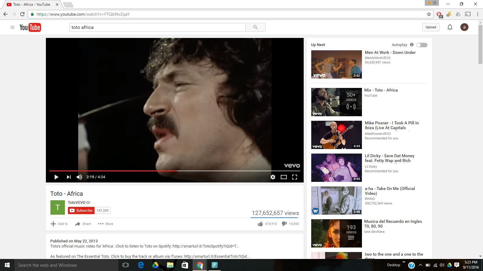 TIL Javier Pena was the lead singer of Toto | Scrolller