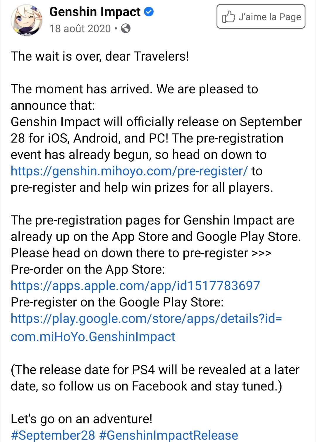 Time flies fast. It has been exactly one year since Genshin Impact got ...
