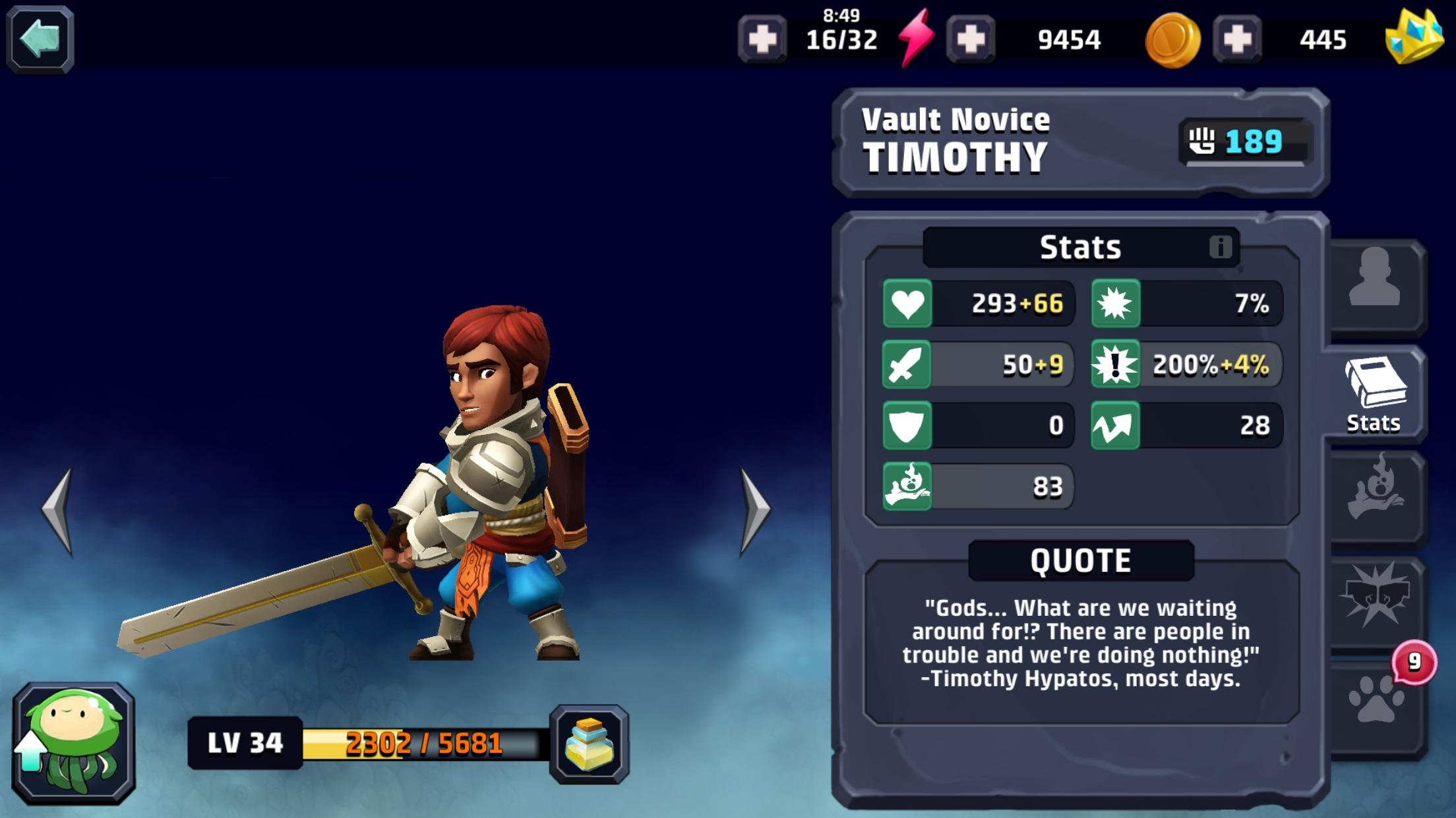 Timothy doesnt have armor ? | Scrolller