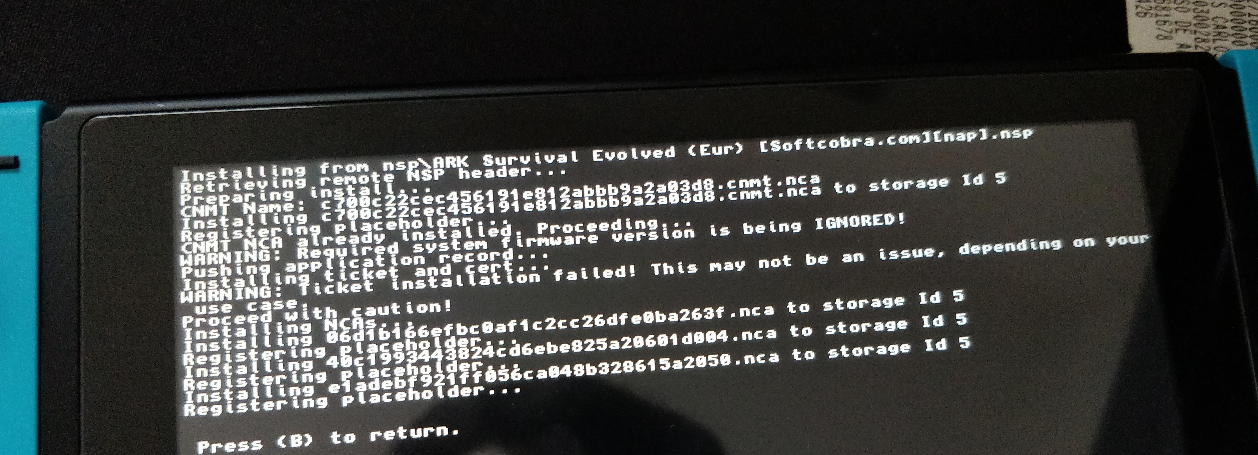 Tinfoil - Ticket failed! | Scrolller